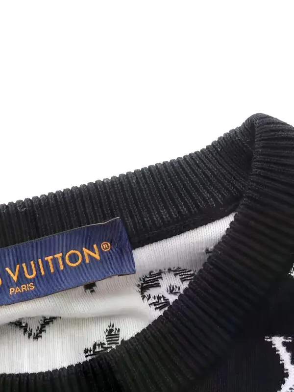 LOUIS VUITTON Gradient Knit Crew-neck Sweatshirt