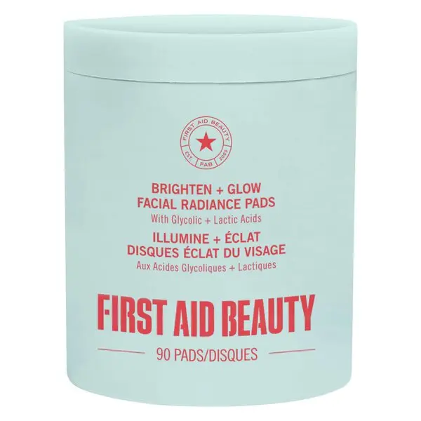 FIRST AID BEAUTY Brighten + Glow Facial Radiance Pads With Glycolic + Lactic Acids - One-color
