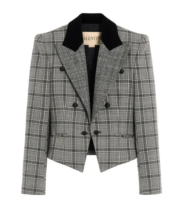 Valentino Garavani Virgin Wool Cropped Blazer
