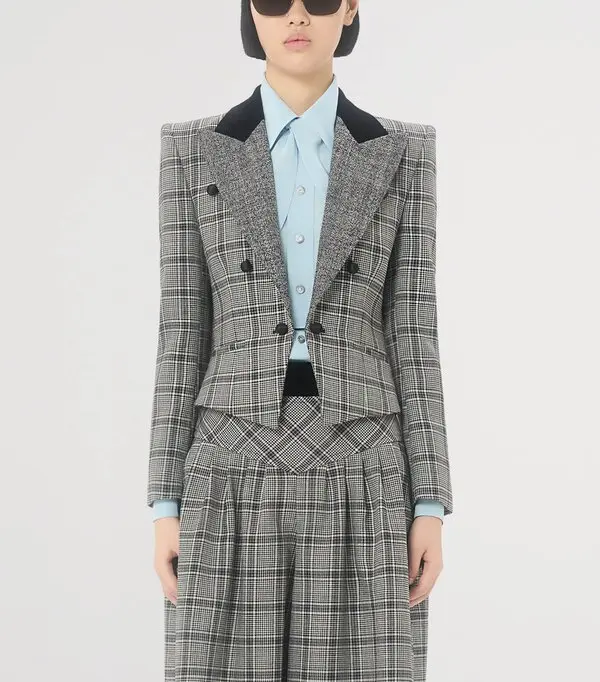 Valentino Garavani Virgin Wool Cropped Blazer