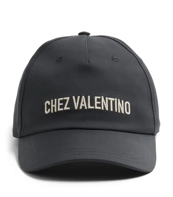 Valentino Garavani Embroidered Baseball Cap - Black
