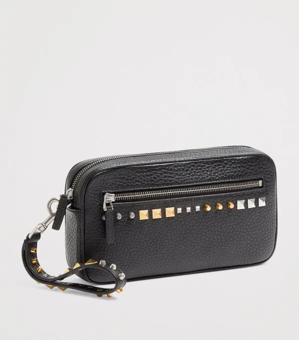 Valentino Garavani Leather Rockstud Pouch