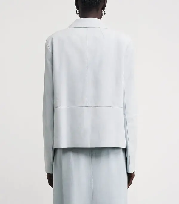 Lafayette 148 New York Suede Jacket - Blue