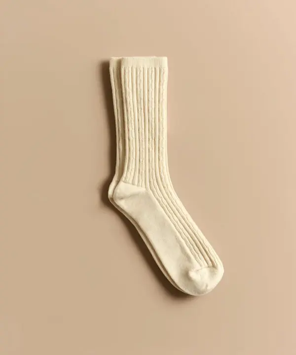 Jenni Kayne Cable Socks - Yellow