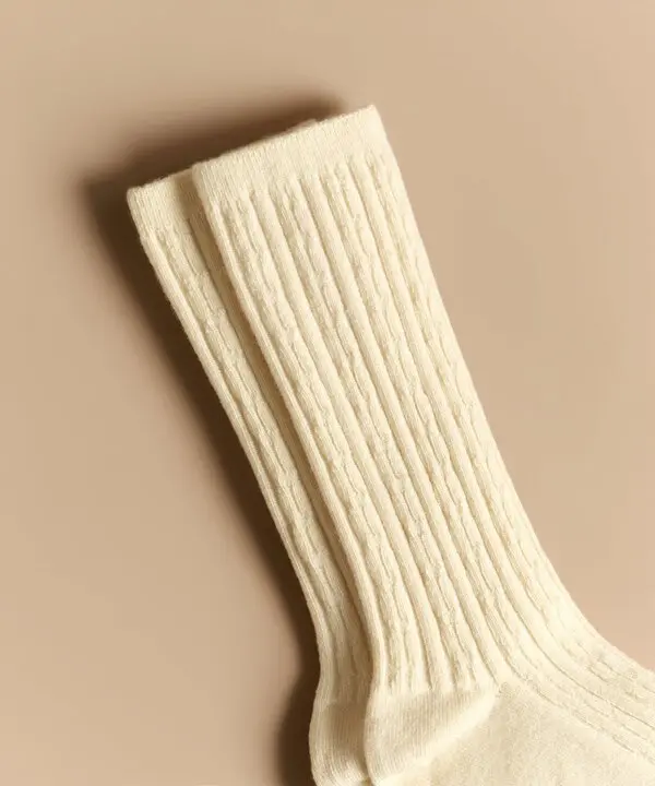 Jenni Kayne Cable Socks - Yellow