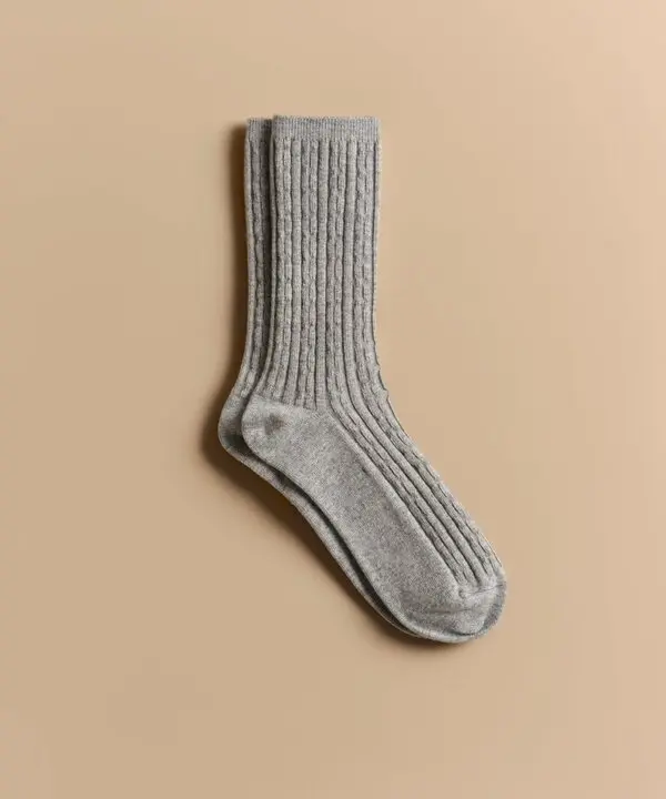 Jenni Kayne Cable Socks - Grey