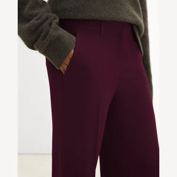 Theory Fluid Flare Pant 33 - Deep Mulberry