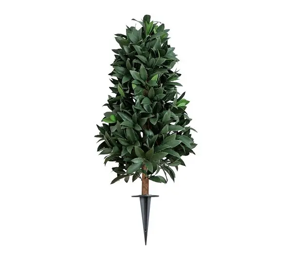 NEARLY NATURAL 3' Uv Resistant Artificial Laure L Plant - One-color