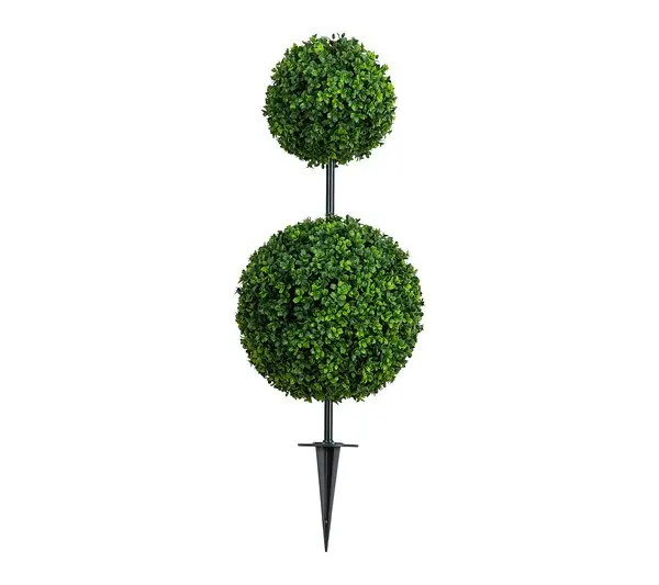 NEARLY NATURAL 3' Uv Resistant Artificial Doubl E Boxwood Plant - One-color