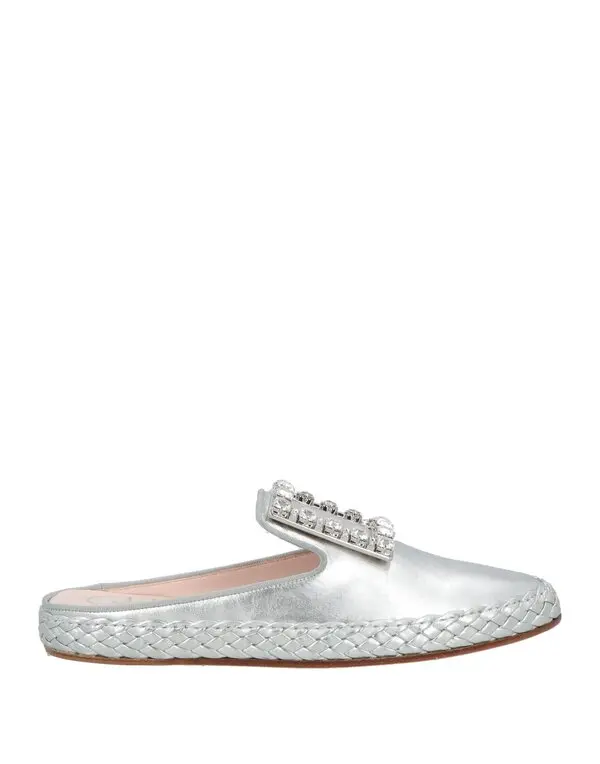 ROGER VIVIER Pebbled Leather Mules