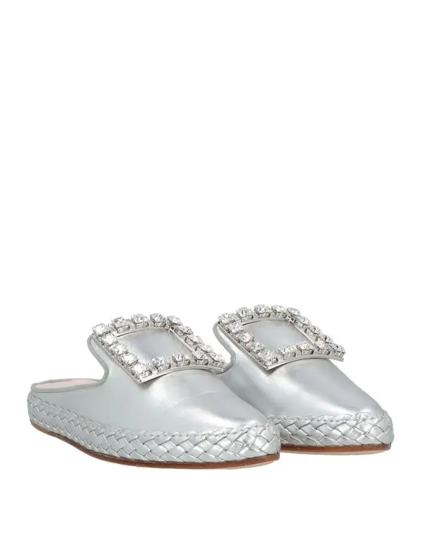 ROGER VIVIER Pebbled Leather Mules