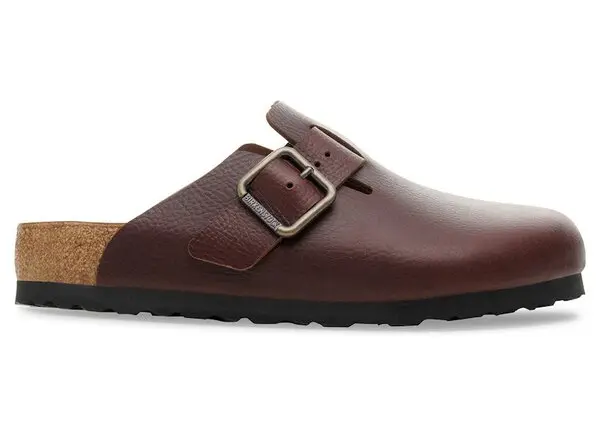 BIRKENSTOCK Boston Wire Buckle Leather Clogs