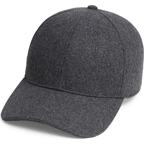 Rag & Bone Miles Wool Blend Baseball Cap - Grey Wool