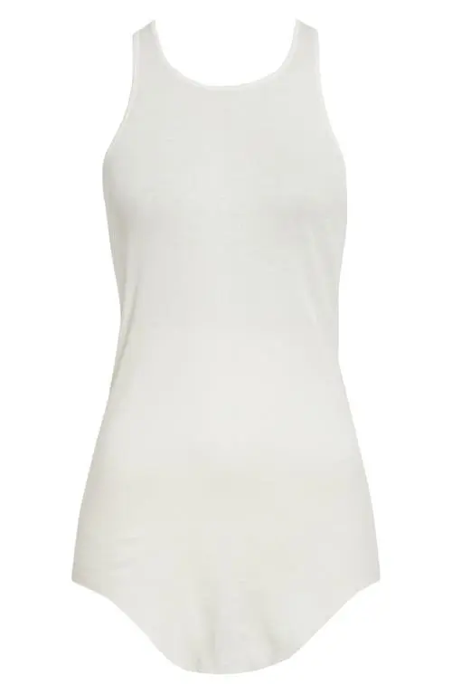 Rick Owens Basic Rib Cotton Tank - Milk