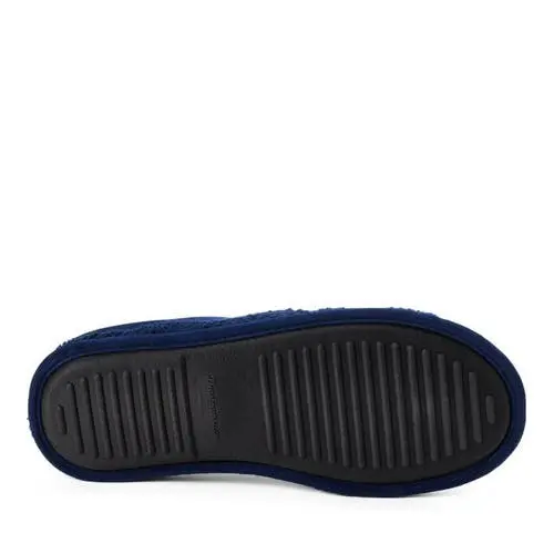 DEARFOAMS Asher Quilted Plaid Clog Slipper - Navy Blazer