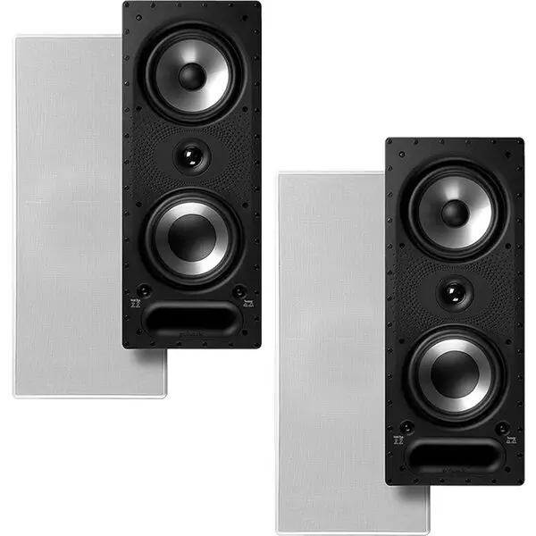 POLK AUDIO 265-rt 3 Way Vanishing In Wall Speakerspair - White