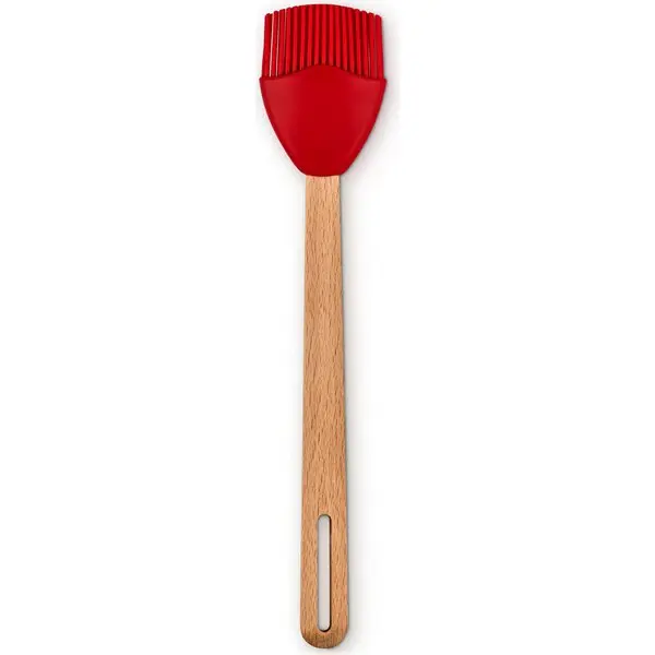 LE CREUSET Signature Silicone & Wood Basting Brush - Cerise