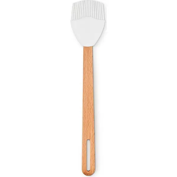 LE CREUSET Signature Silicone & Wood Basting Brush - White