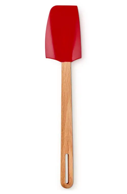 LE CREUSET Signature Medium Silicone & Wood Spatula - Cerise