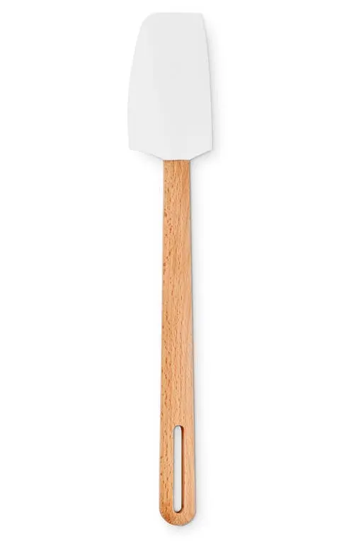 LE CREUSET Signature Small Silicone & Wood Spatula - White