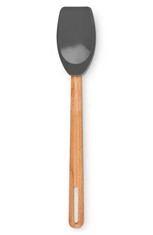 LE CREUSET Signature Silicone & Wood Spatula Spoon - Oyster