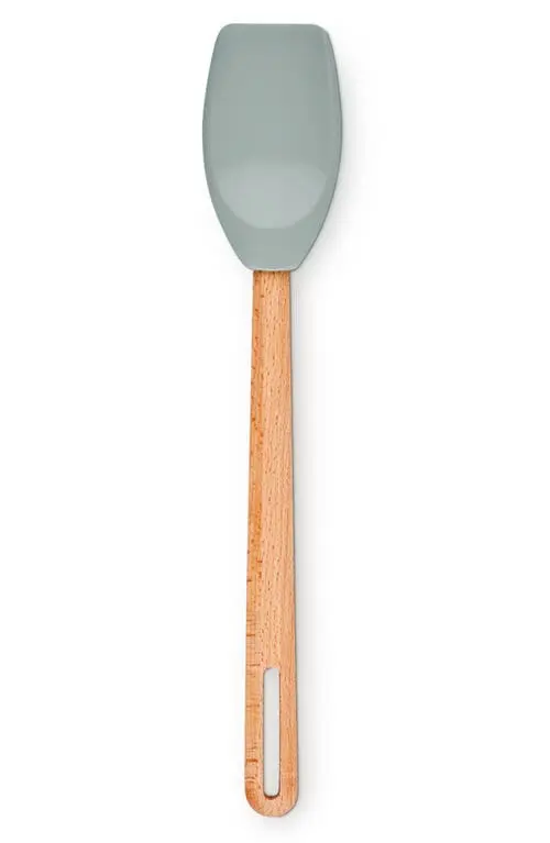 LE CREUSET Signature Silicone & Wood Spatula Spoon - Sea Salt
