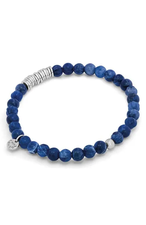 Tateossian Classic Discs Beaded Bracelet - Blue