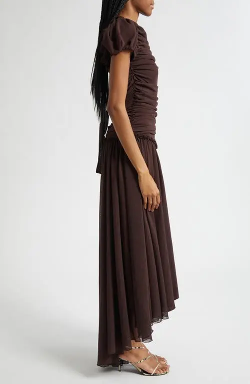 SIEDRES Adeline Semisheer Chiffon Maxi Dress
