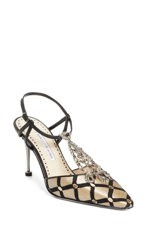 Manolo Blahnik Bolero Ankle Strap Pumps
