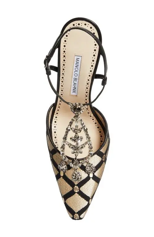 Manolo Blahnik Bolero Ankle Strap Pumps