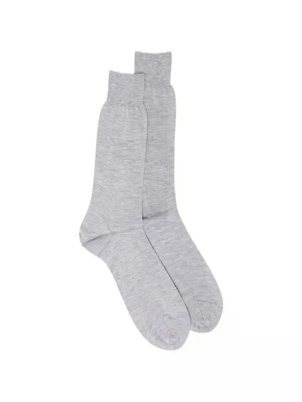 Zegna Logo-print Socks - Grey