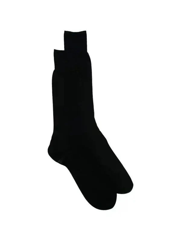 Zegna Logo-print Socks - Black