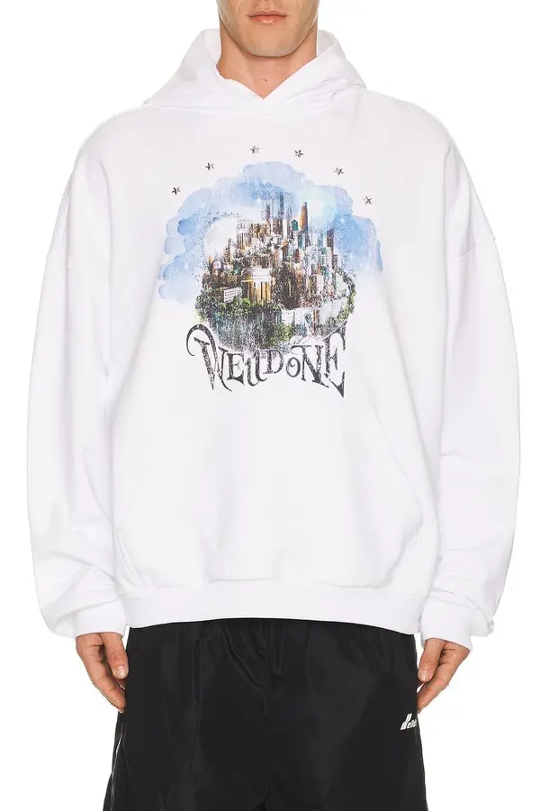 We11Done City Graphic Hoodie - White