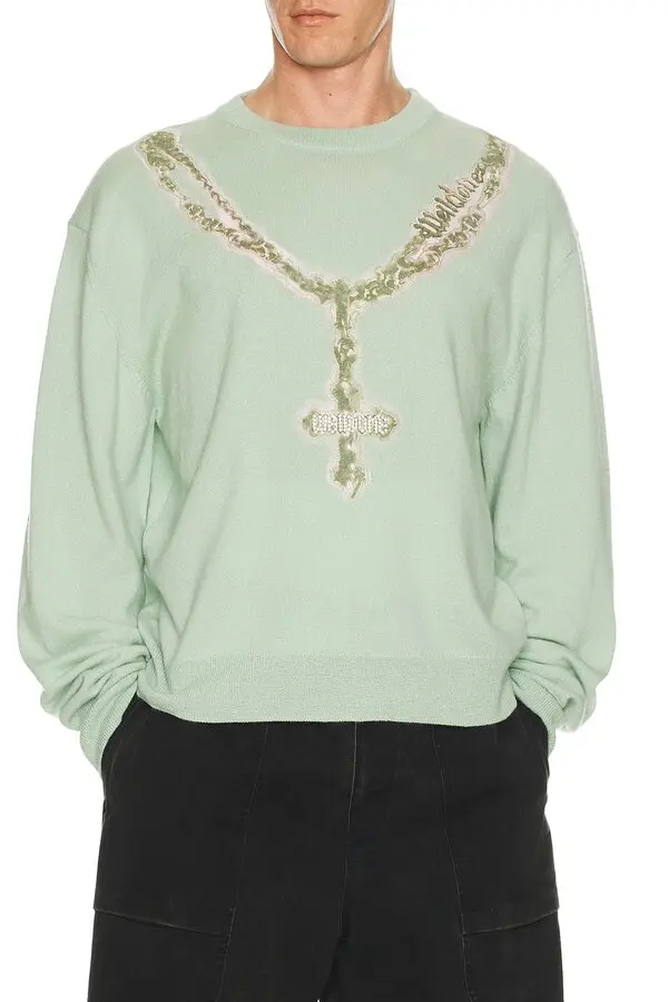 We11Done Pearl Logo Pullover