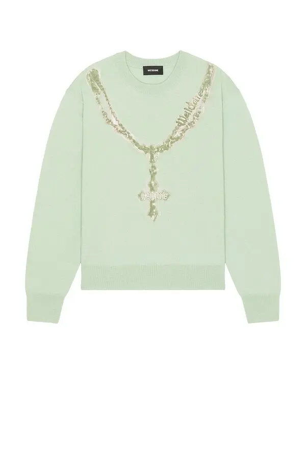 We11Done Pearl Logo Pullover
