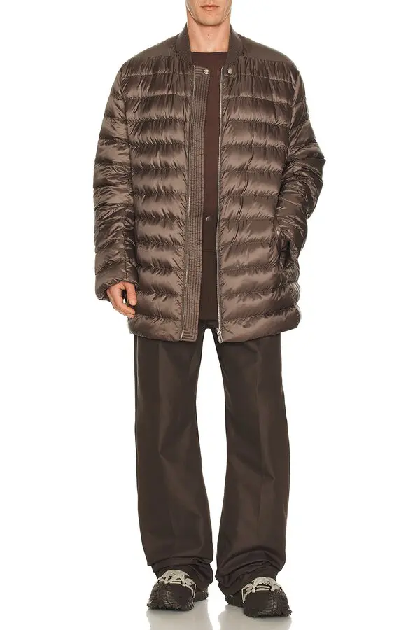 Rick Owens Basic Rib Tank In Brown - Macassar