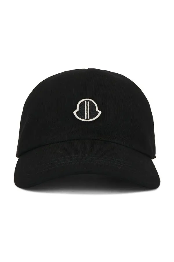 Rick Owens X Moncler Capello Baseball Hat - Black