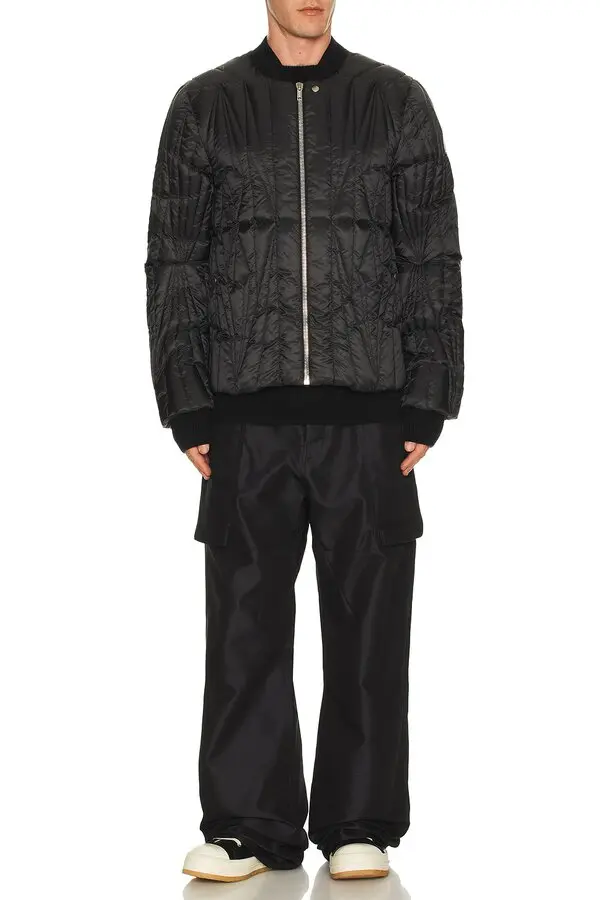 Rick Owens X Moncler Geocamo Flight Jacket - Black