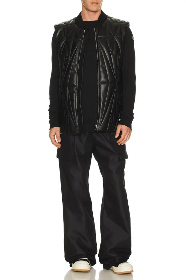 Rick Owens X Moncler Geocamo Flight Vest - Black