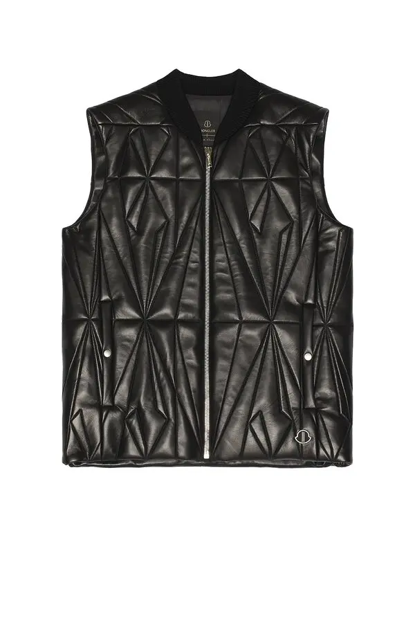Rick Owens X Moncler Geocamo Flight Vest - Black