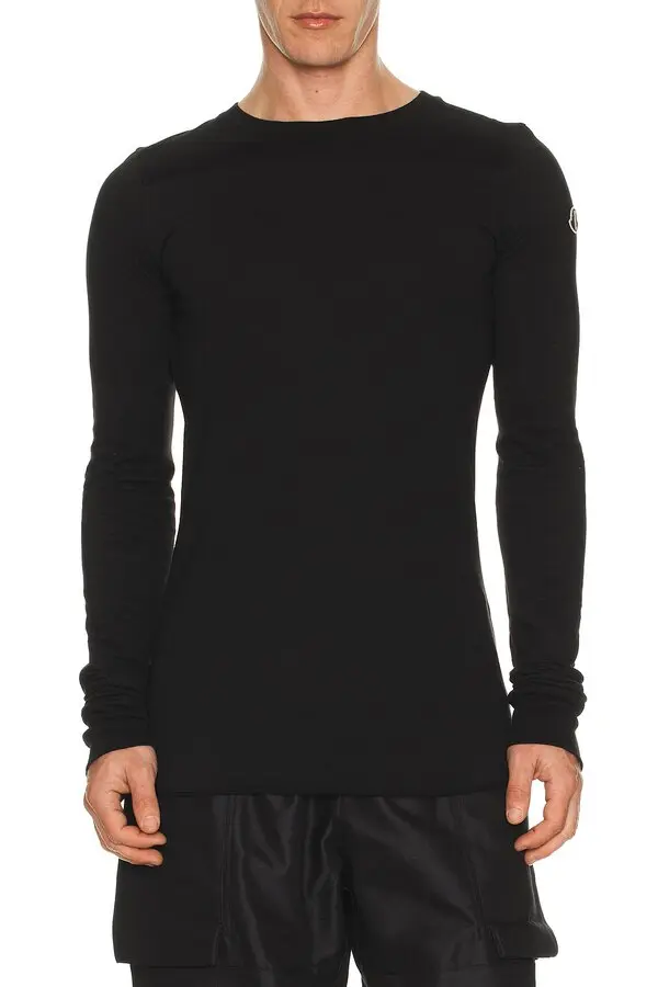 Rick Owens X Moncler Girder Long Sleeve Tee - Black