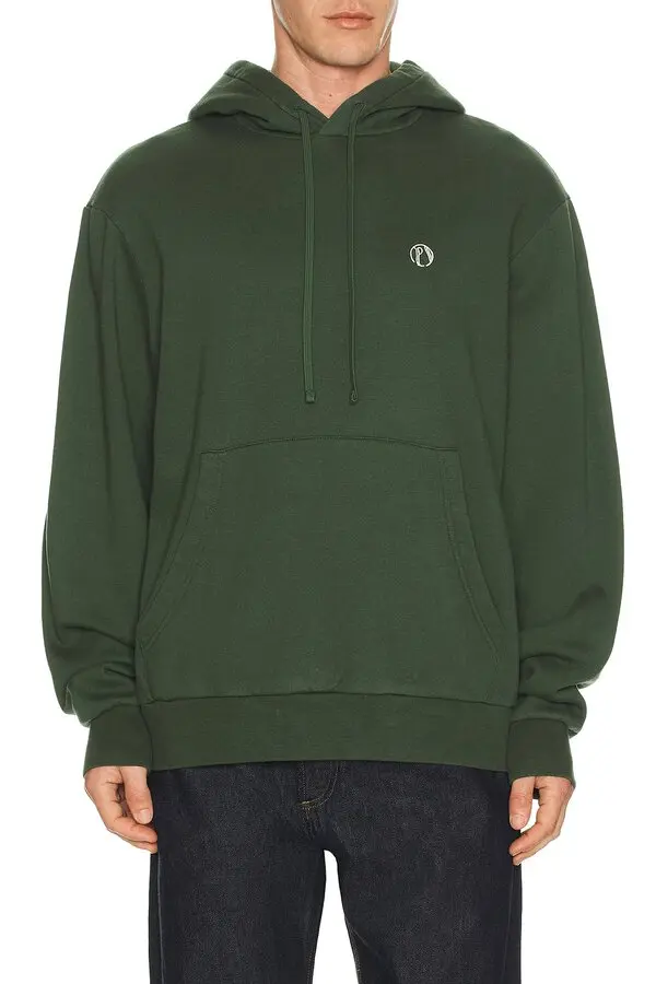 PALMES Stitch Hooded Sweatshirt - Dark Green