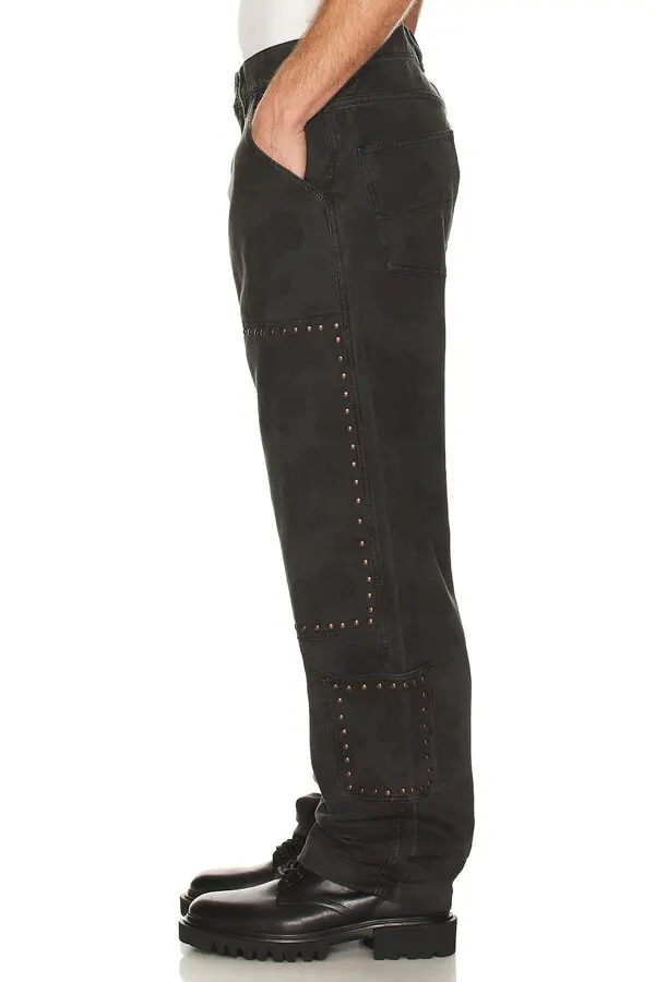 PLEASURES Cowhide Double Knee Work Pant