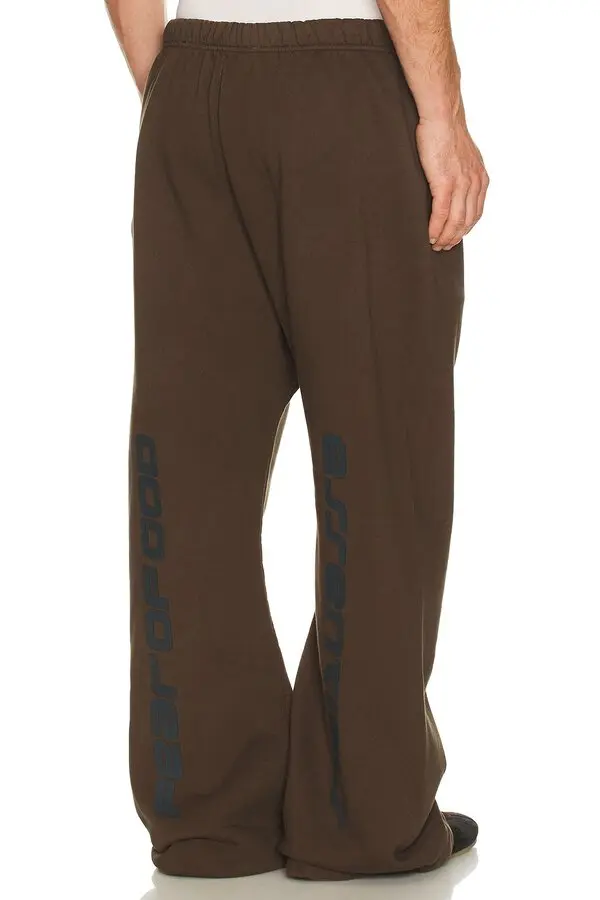 Fear Of God Flare Sweatpant In Black - Brown