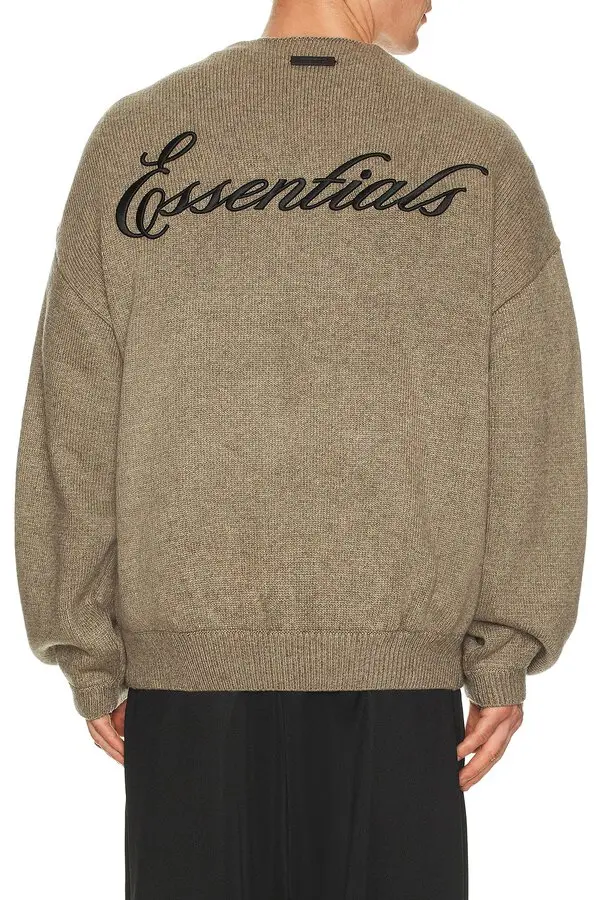 Fear Of God Waffle Crewneck Sweater - Homestead Heather