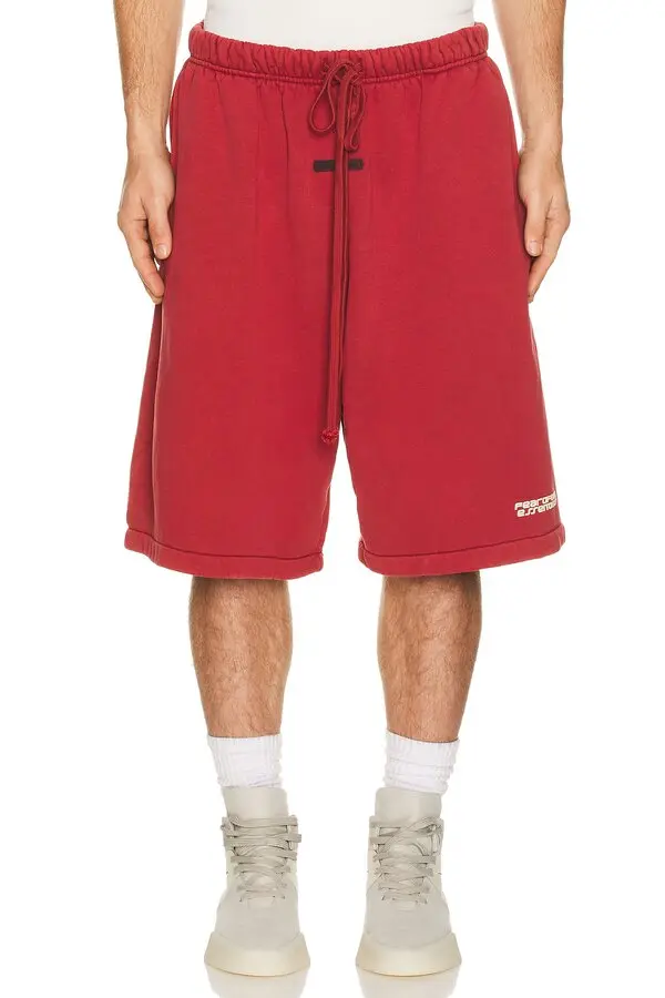 Fear Of God Relaxed Sweatshorts - Crimson