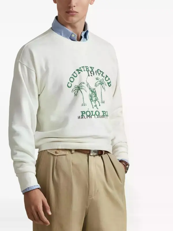 Polo Ralph Lauren Graphic-print Sweatshirt - Neutrals