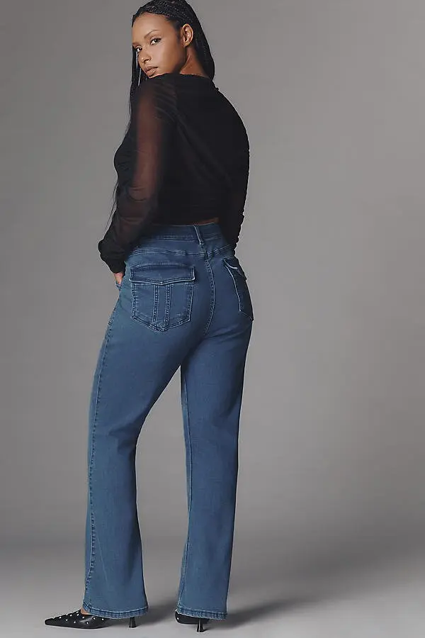 Sanctuary Hayden Plus Bootcut Jeans - Medium Denim