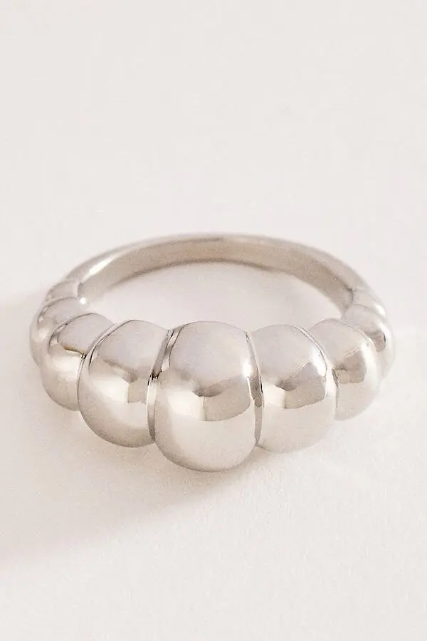 Anthropologie Puffed Bubble Ring - Silver