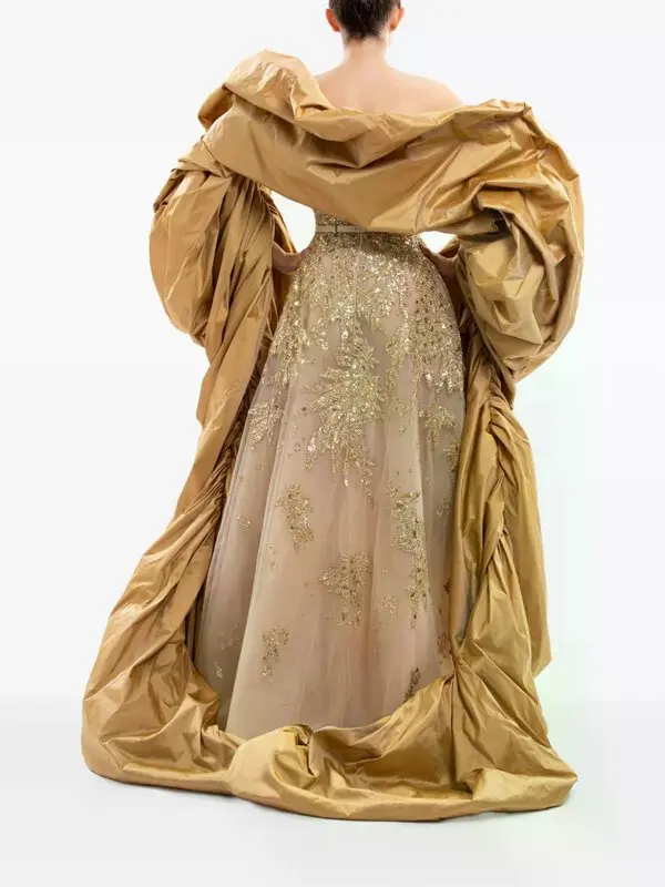 SAIID KOBEISY Taffeta Cape